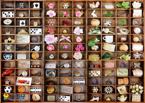 Solve Shadow Box jigsaw puzzle online with 368 pieces