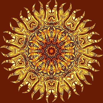 Solve "Golden Sun" jigsaw puzzle online with 81 pieces