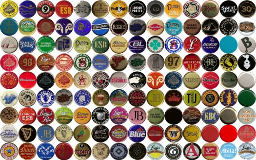 Solve Beer Bottle Caps jigsaw puzzle online with 308 pieces