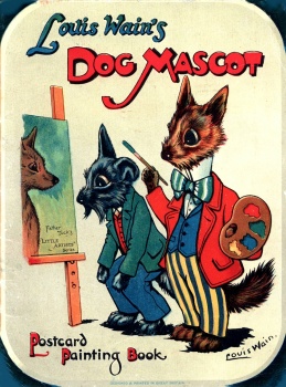 Solve Louis Wain's Dog Mascot Postcard Painting Book, 1910, by Louis ...
