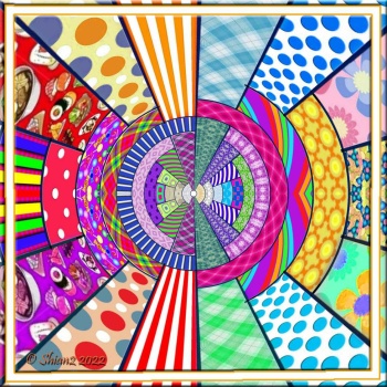 Solve Another-- Half Circle Puzzle jigsaw puzzle online with 64 pieces