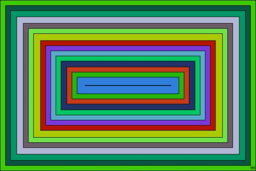 Solve Concentric Rectangles!! ~ M jigsaw puzzle online with 96 pieces