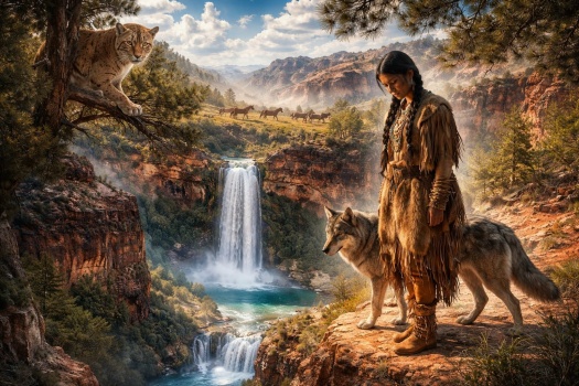 Solve Shadows in the Canyon jigsaw puzzle online with 70 pieces
