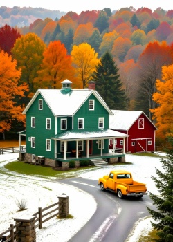 Solve Different Neighbor's Old Green House, Yellow Truck Returning Home ...