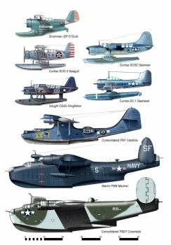 Solve US Hydroplanes in WWII jigsaw puzzle online with 400 pieces