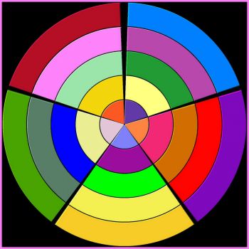 Solve Color Wheel II jigsaw puzzle online with 49 pieces