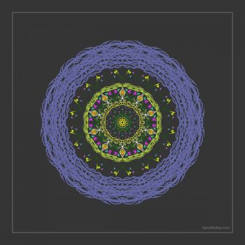 Solve Spirality Drawing flower large jigsaw puzzle online with 400 pieces