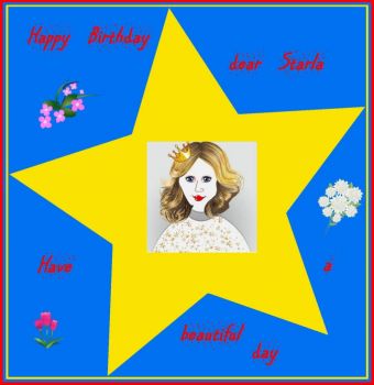 Solve Happy Birthday dear Starla jigsaw puzzle online with 16 pieces