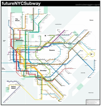 Solve Future NYC Subway Map jigsaw puzzle online with 600 pieces