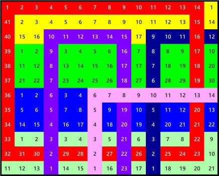 Solve Number 1261 interrupted 180 jigsaw puzzle online with 180 pieces