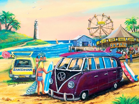 Solve Purple Kombi At The Fair jigsaw puzzle online with 352 pieces