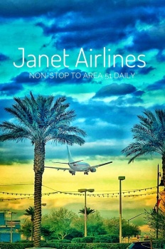 Solve Janet Airlines ... TO AREA 51 DAILY jigsaw puzzle online with 35 ...