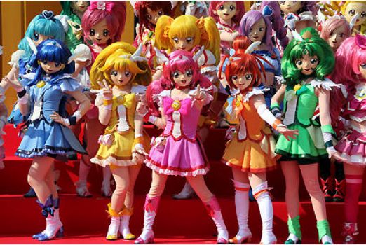 Solve precure live show jigsaw puzzle online with 35 pieces