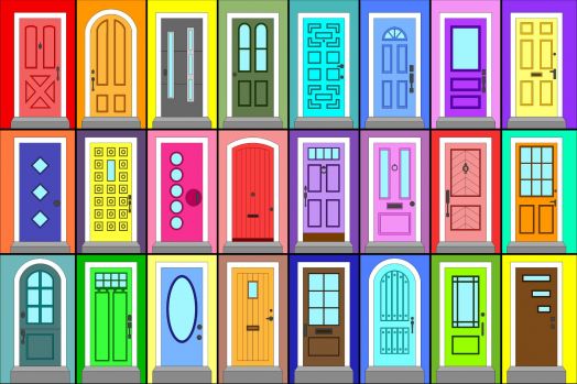 Solve Doors jigsaw puzzle online with 216 pieces
