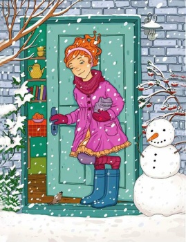 Solve Snowy Day jigsaw puzzle online with 192 pieces