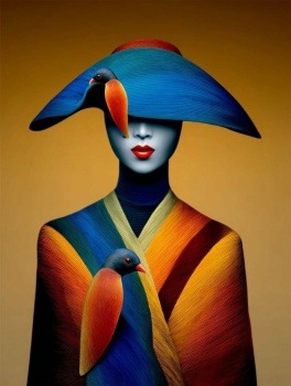 Jigsaw Puzzle | 130 pieces | Prismatic Plumage | Jigidi