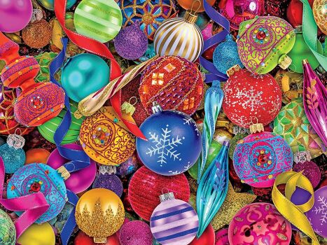Solve Christmas Ornaments jigsaw puzzle online with 475 pieces