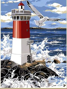 Solve Lighthouse 6 jigsaw puzzle online with 63 pieces