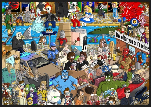 Solve Movie Find jigsaw puzzle online with 280 pieces