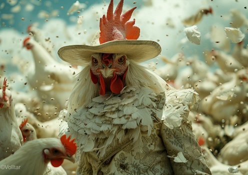 Solve Surreal Sunday 34 - The Chicken Pimp jigsaw puzzle online with 12 ...