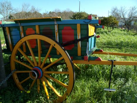 Solve Gypsy cart for sale jigsaw puzzle online with 154 pieces