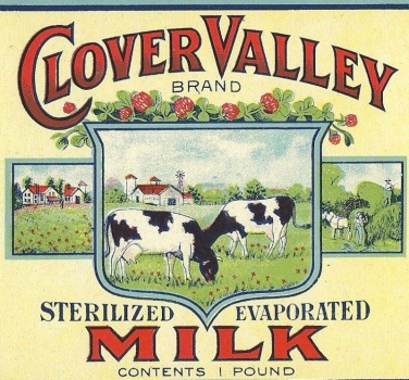 Solve Vintage Milk Label jigsaw puzzle online with 90 pieces