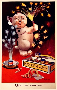 Solve Bonzo Series, Why Be Married, ca 1928, postcard by George Ernest ...