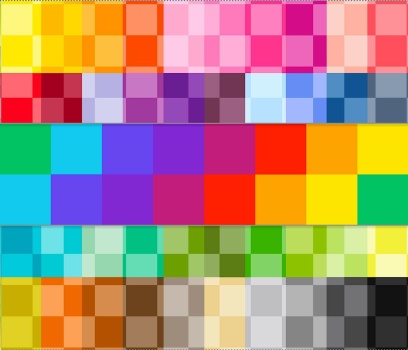 Solve rainbow Color blocks jigsaw puzzle online with 120 pieces