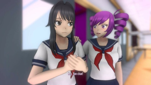Solve Yandere Simulator - Kokona & Yan-Chan jigsaw puzzle online with 15 pieces