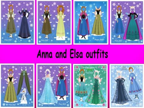 Solve Anna and Elsa collage jigsaw puzzle online with 221 pieces