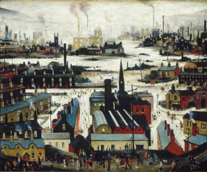 Solve L. S. Lowry (1887-1976) jigsaw puzzle online with 20 pieces