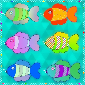 Solve SMALL SCHOOL OF FISH jigsaw puzzle online with 36 pieces
