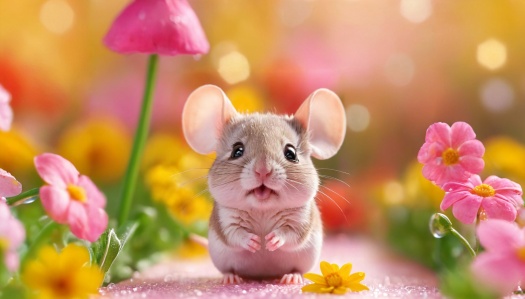 Solve Adorable Happy Mouse jigsaw puzzle online with 252 pieces