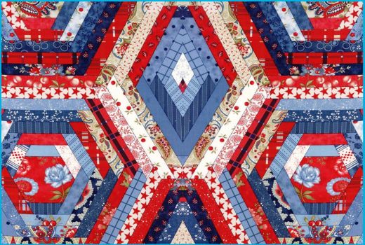 Solve Fabric patchwork - larger jigsaw puzzle online with 486 pieces