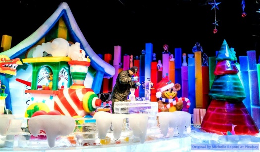 Solve Ice sculptures - Gaylord Palms - Marriott hotel, Kissimmee ...