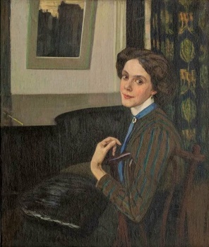 Solve Elena Kiseleva - (Russian 1878-1974) - Portrait of Tatiana ...