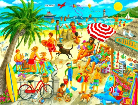 Solve On the Beach jigsaw puzzle online with 352 pieces