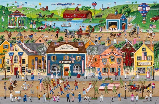 Solve 4th of July parade by Joseph Holodook jigsaw puzzle online with ...