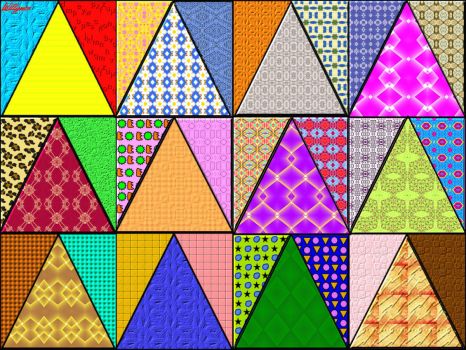 Solve triangles jigsaw puzzle online with 48 pieces