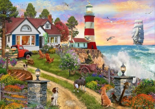 Solve Lighthouse Keeper's Cottage jigsaw puzzle online with 96 pieces