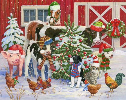 Solve Christmas jigsaw puzzle online with 48 pieces