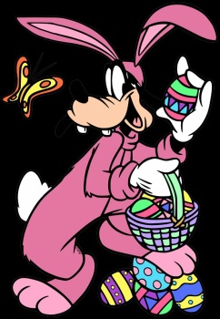 Solve Goofy bunny jigsaw puzzle online with 96 pieces