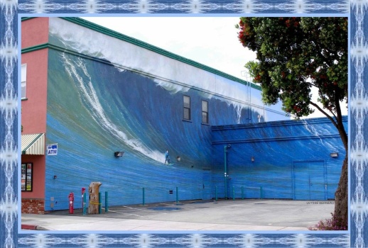 Solve Catching a Wave Street art jigsaw puzzle online with 35 pieces