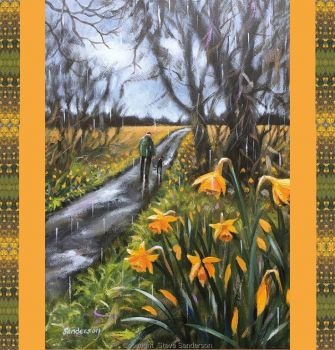 Solve Spring Flowers and April Showers jigsaw puzzle online with 49 pieces