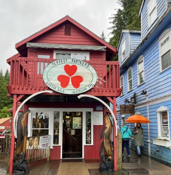 Solve Ketchikan houses jigsaw puzzle online with 100 pieces