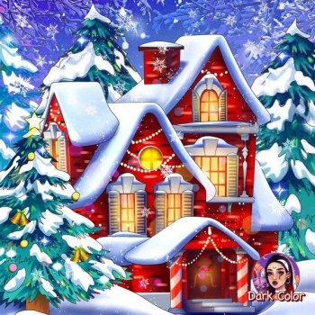 Solve Christmas Color Art jigsaw puzzle online with 36 pieces