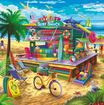 Solve Shaggy's Surf Shack jigsaw puzzle online with 100 pieces