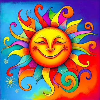 Solve colorful sun *+ jigsaw puzzle online with 306 pieces