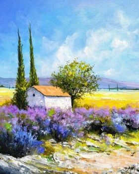 Solve Provence Landscape ~ Eric Bruni (French, 1968...Current) jigsaw ...
