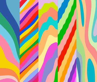 Jigsaw Puzzle | 120 pieces | Rainbow Stripes | Jigidi